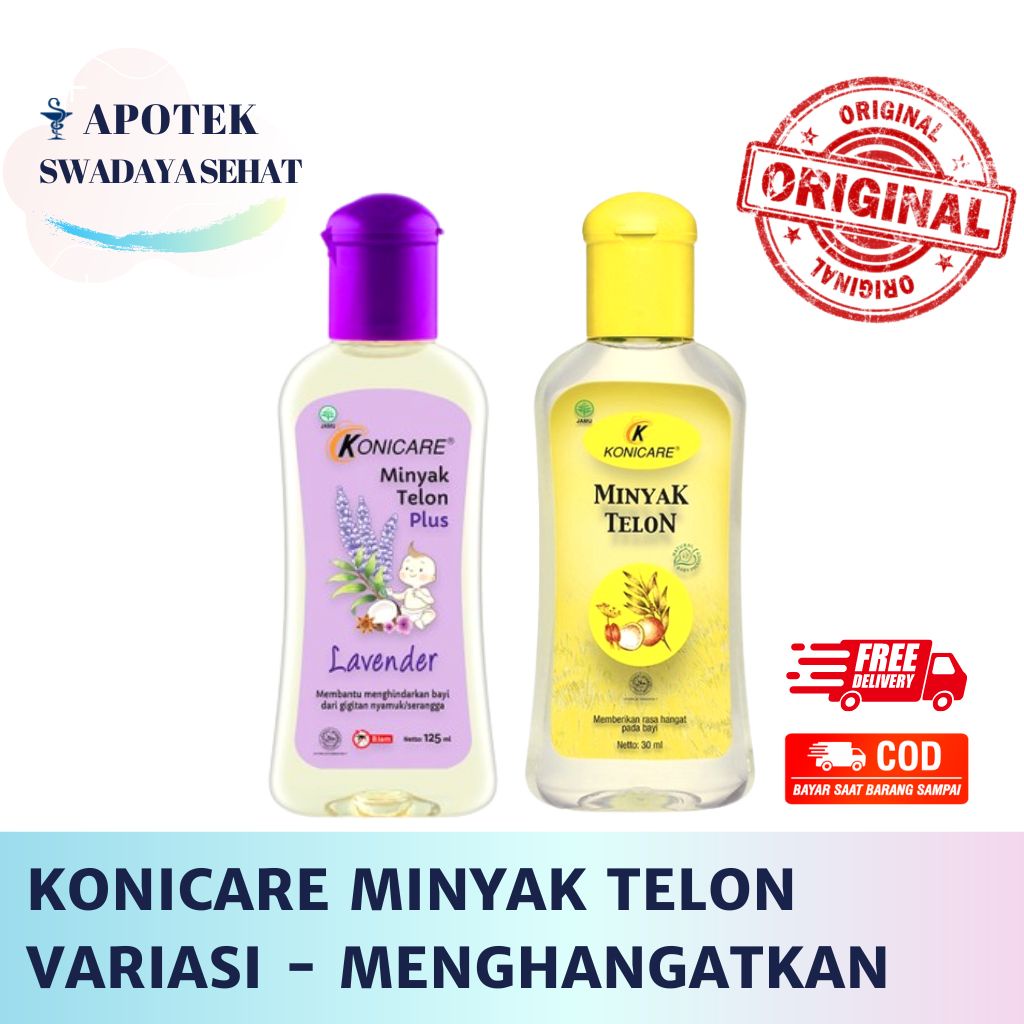 Jual KONICARE MINYAK TELON PLUS Lavender 60 ML - Varian 30 ML Telon ...