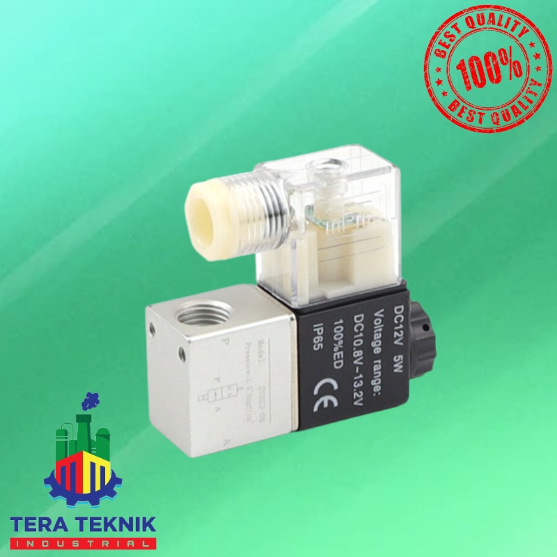 Jual SOLENOID VALVE 1/4" 2V025-08 - DC 24 220VAC(READY STOCK) | Shopee Indonesia