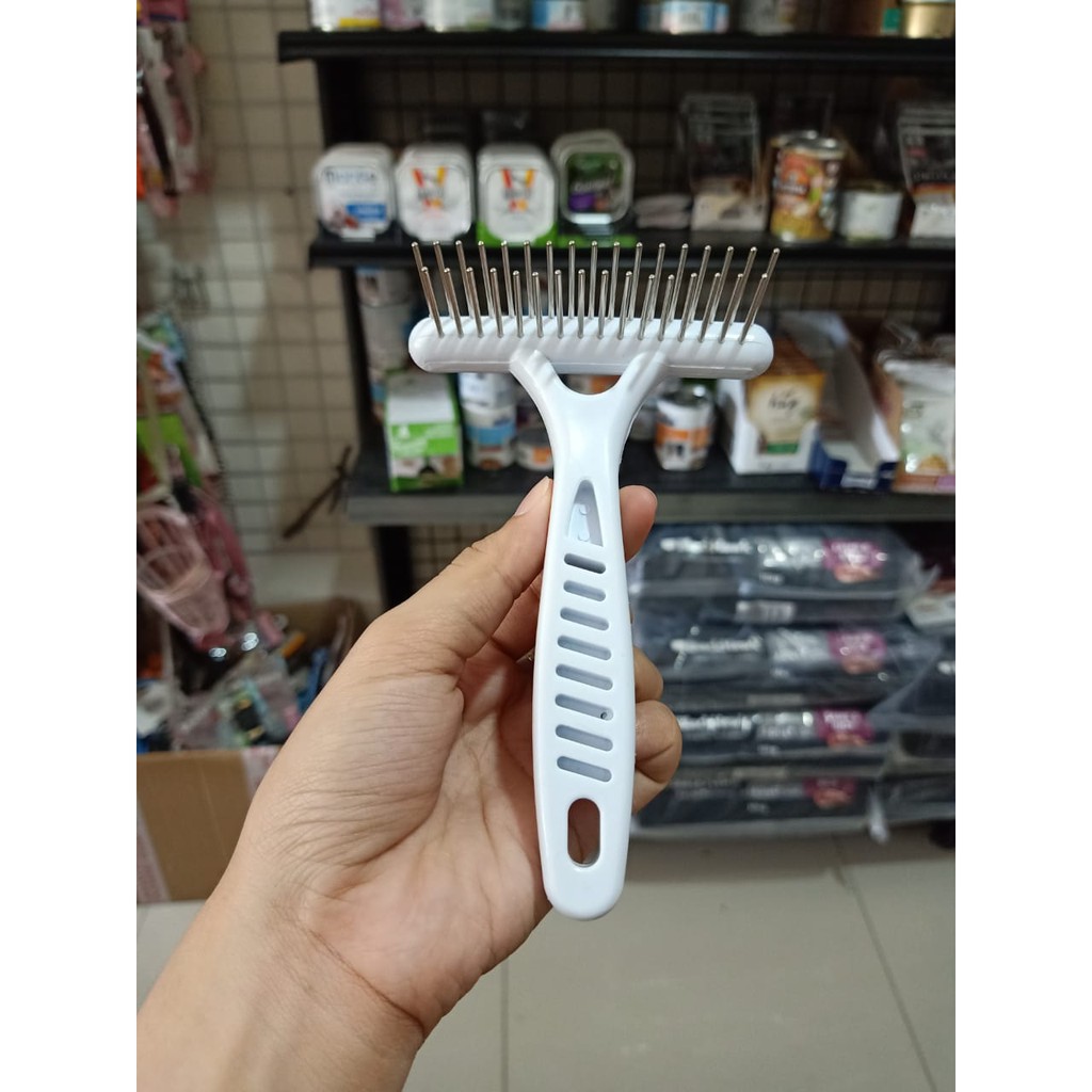 Jual Sisir Hewan - Pet Double Row Rake Comb ( GR-924 ) | Shopee Indonesia