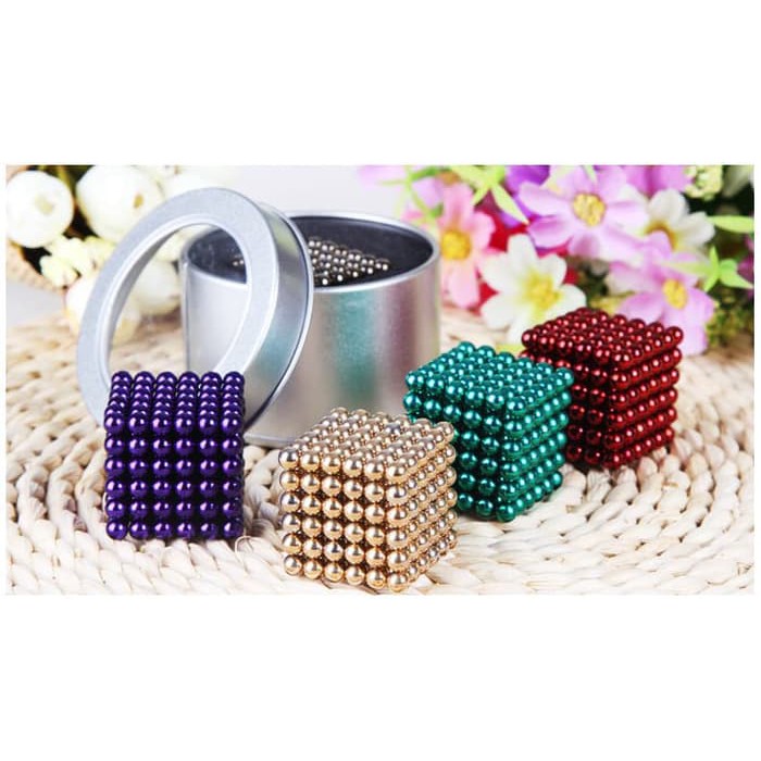 Jual Magcube NeoCube Mainan Magnetic Cube Balls Puzzle 5mm bola magnet ...