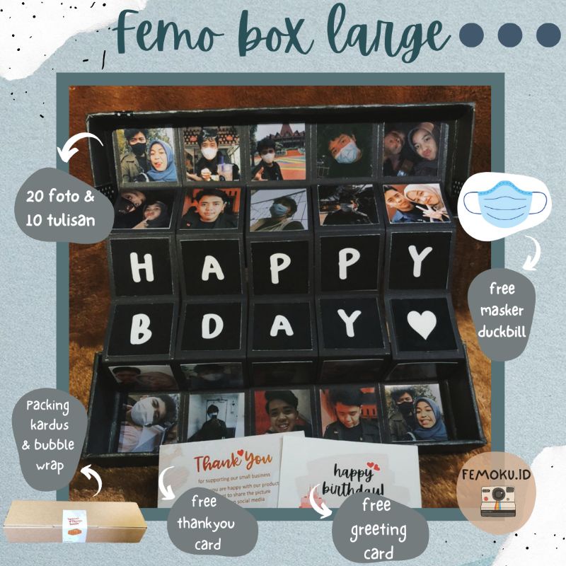 Jual FEMO BOX (LARGE) TERMURAH | GIFT BOX | FEEDS OF MEMORY BOX ...