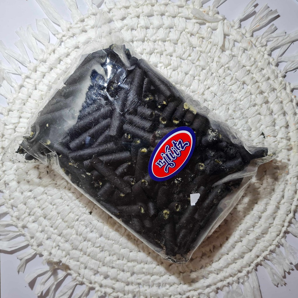 Jual SNACK KILOAN / SNACK MURAH / Wafer Roll Mini Hitam 500gr | Shopee ...