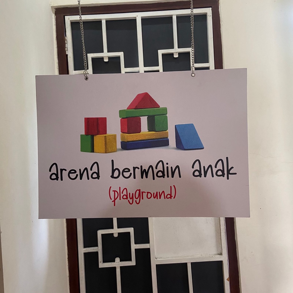 Jual Nama Ruang bermain Anak, playground, penunjuk ruang bermain ...