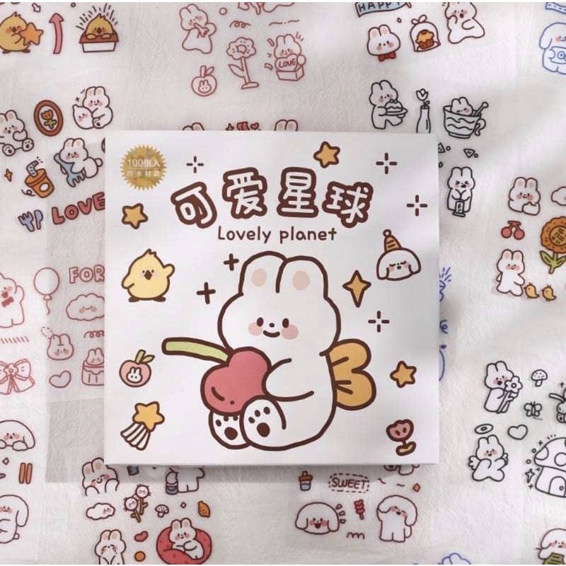 Jual (1 SHEET/LEMBAR) STICKER LUCU AESTHETIC KAWAII STIKER CUTE TUMBLR ...