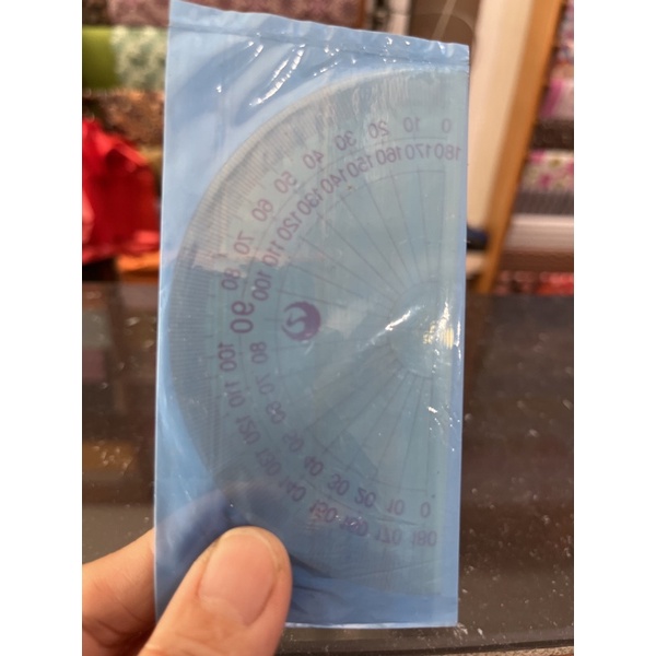Jual PENGGARIS BUSUR DERAJAT 180/10CM PLASTIK TIPIS PROTRACTOR SEKOLAH ...