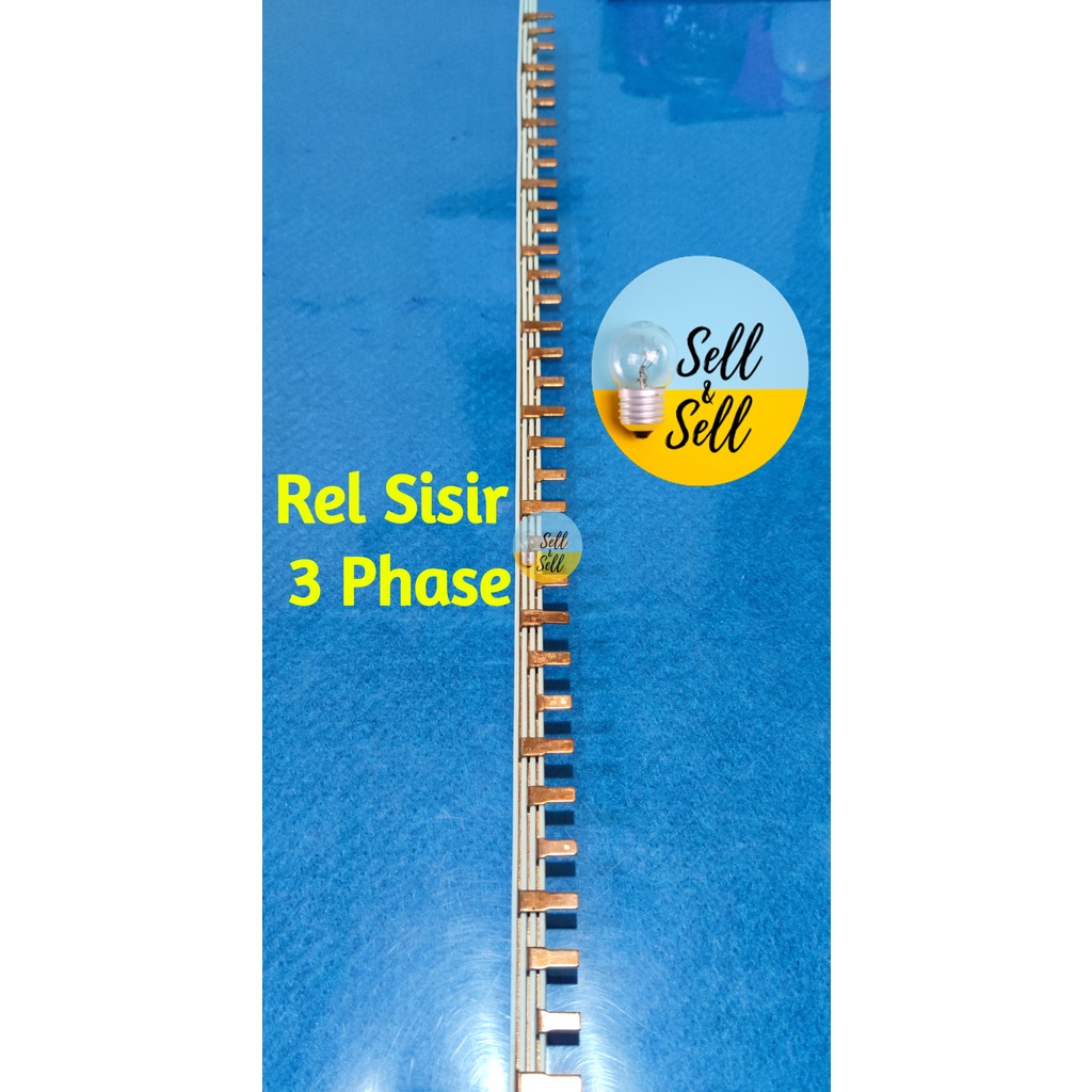 Jual Rel Sisir Busbar Tembaga 3 Phase TEBAL / Rell Sisir Jumper MCB 3P ...