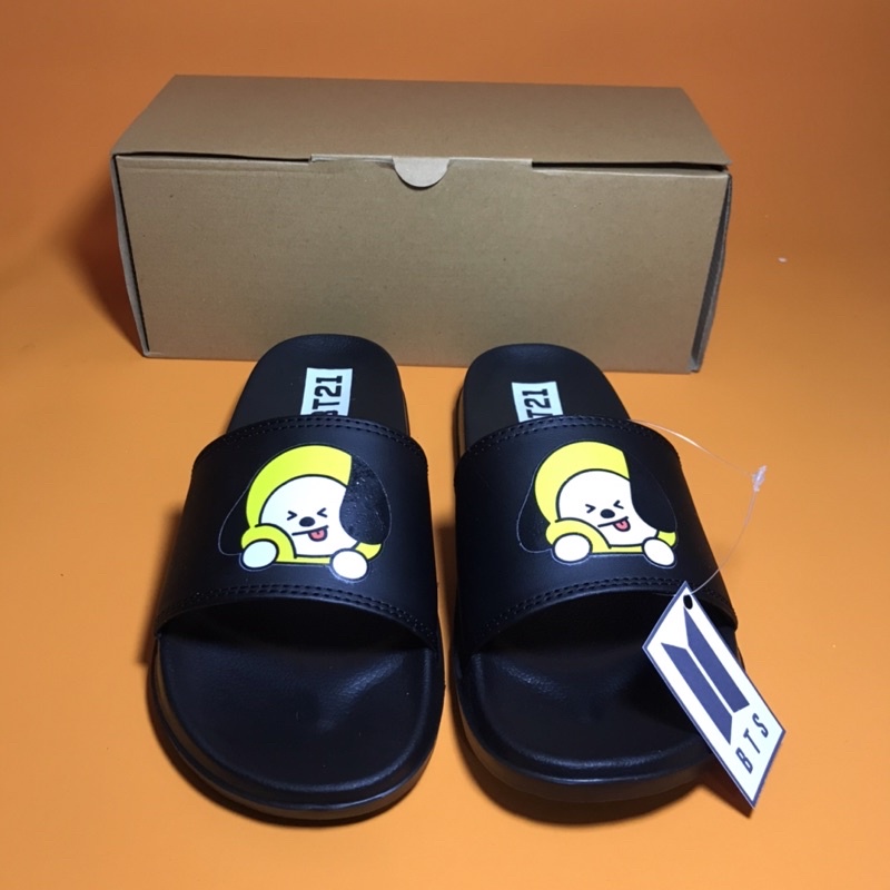 Jual BT21 Sandal Slide BT21 CHIMMY, KAYO, SHOOKY, RJ. Sandal Slide BT21 ...