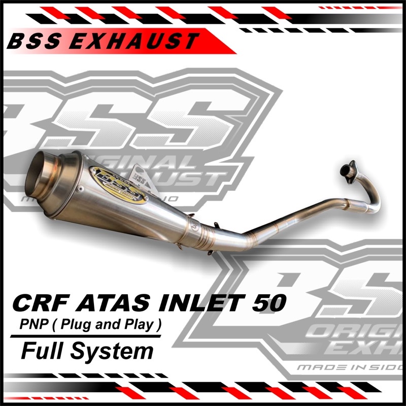 Jual BSS CRF ATAS ( inlet 50 ) FULLSYSTEM BSS EXHAUST | Shopee Indonesia