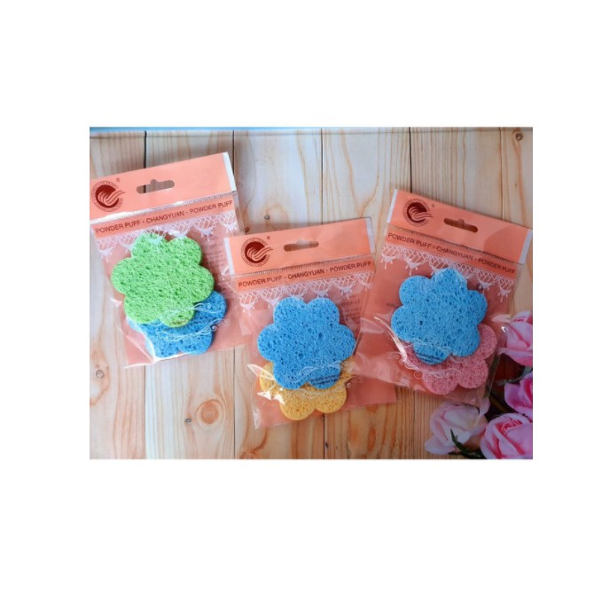 Jual Spon cuci muka bentuk bunga ( = 2 pcs ) | Shopee Indonesia