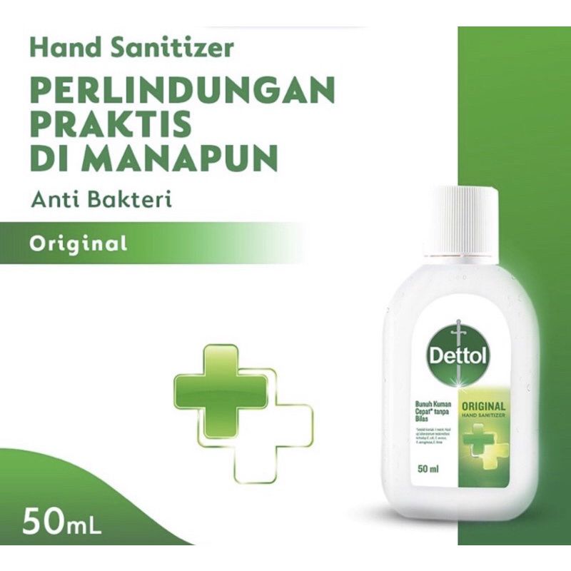 Jual Dettol Hand Sanitizer 50ml ( Botol Kotak ) | Shopee Indonesia