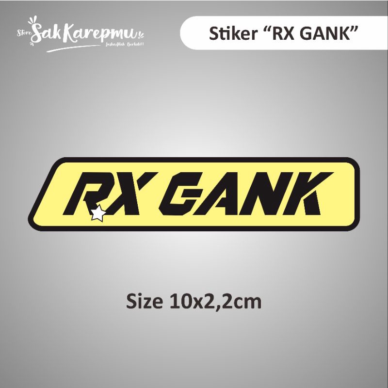Jual Stiker decal Rx Gank kualitas terbaik | Shopee Indonesia