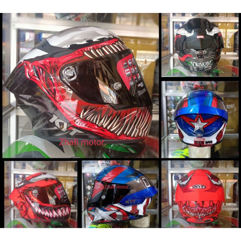 Jual Helm kyt tt couse motif limited edition# marvel carnage#marvel ...