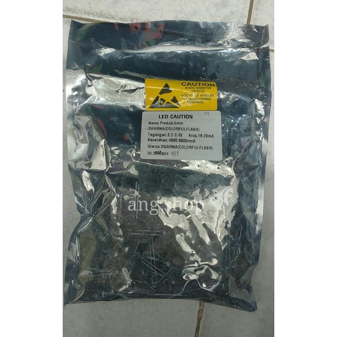 Jual Lampu LED Komponen 5mm 3 Warna (Colorful Flash) |100 % Berkualitas ...