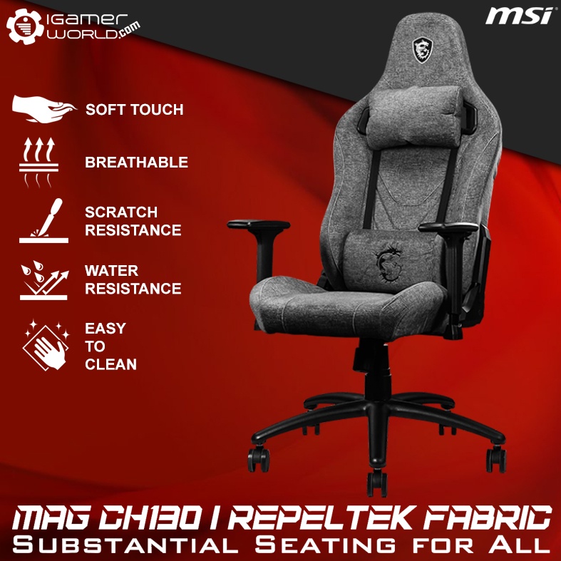 Jual MSI MAG CH130I / CH130 I Repeltek Fabric Gaming Chair | Shopee ...
