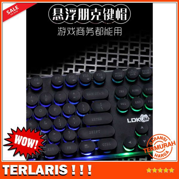 Jual LDKAI RETRO PUNK MECHANICAL KEYBOARD RGB WITH MOUSE - GT800 ...