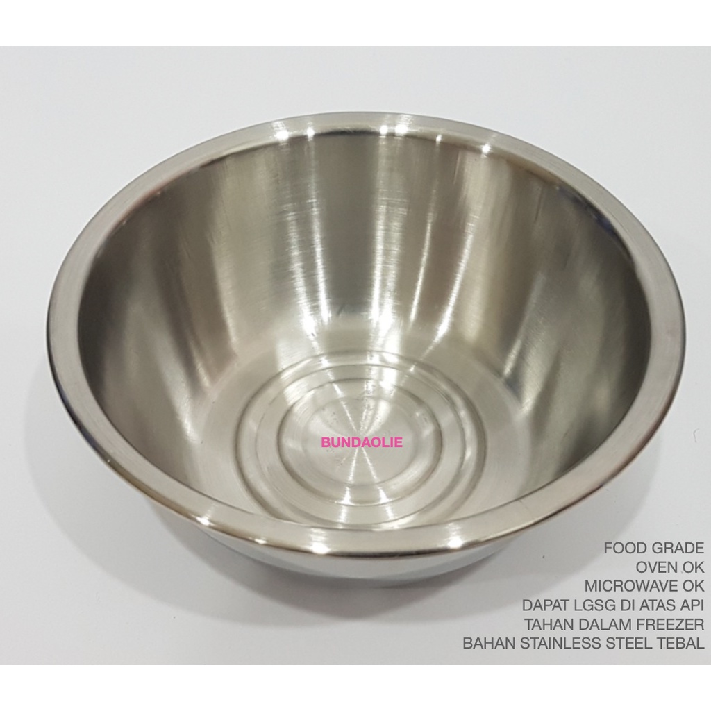 Jual Mangkuk Stainless Steel Bowl Tebal Oven 11 cm | Shopee Indonesia