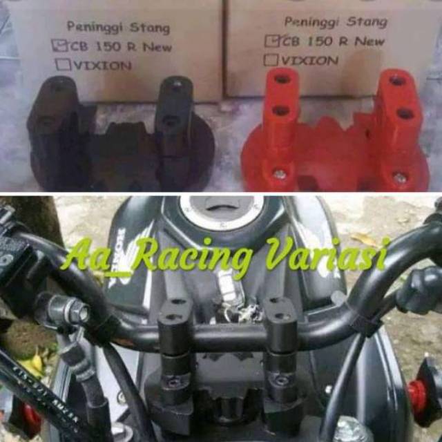 Jual Reser atau peninggi stang Cb 150r new dan old model batman ...