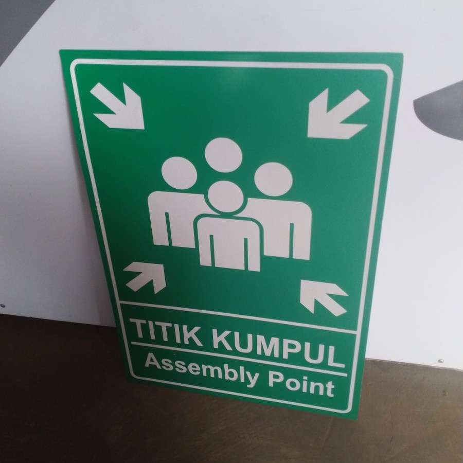 Jual Rambu titik kumpul/assembly point 40x60 | Shopee Indonesia