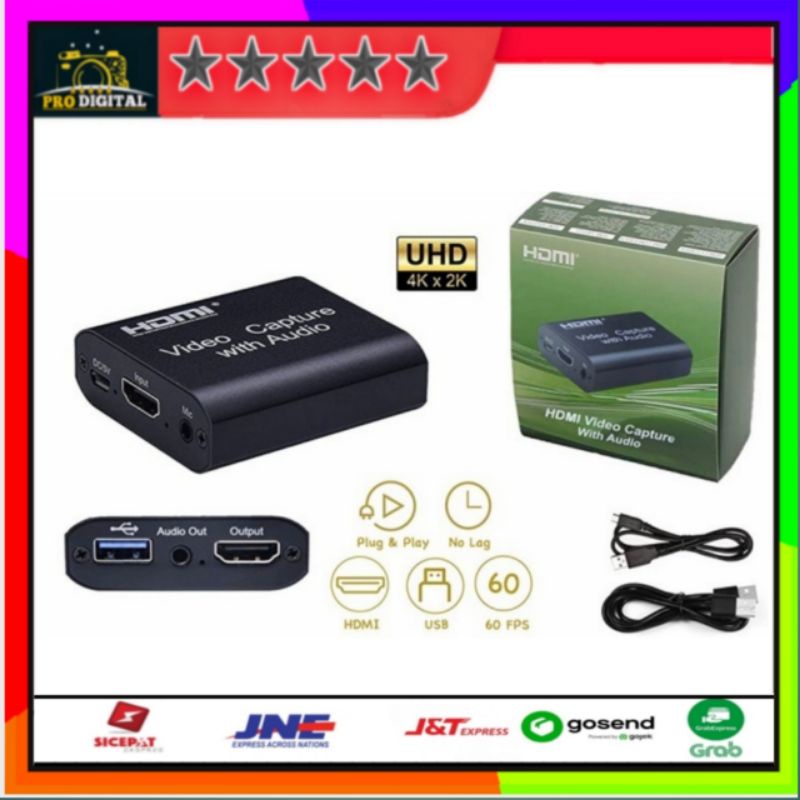 Jual HD Video capture card with loop live streaming - with audio ...