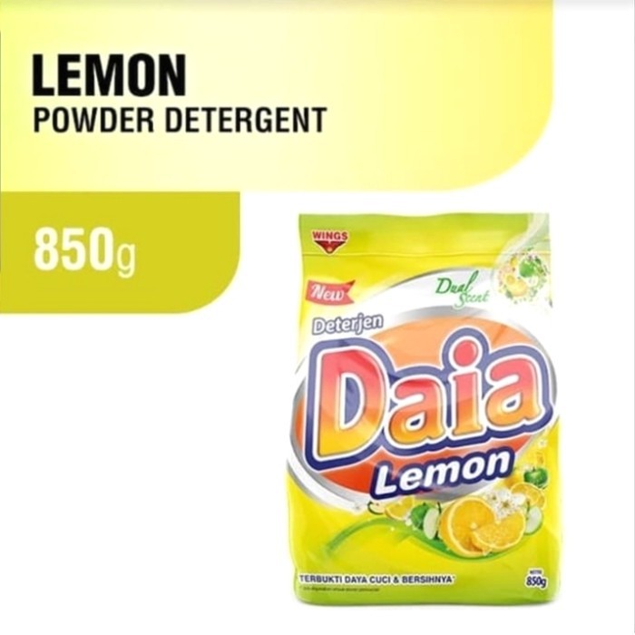 Jual DAIA LEMON DETERGEN BUBUK 800G | Shopee Indonesia