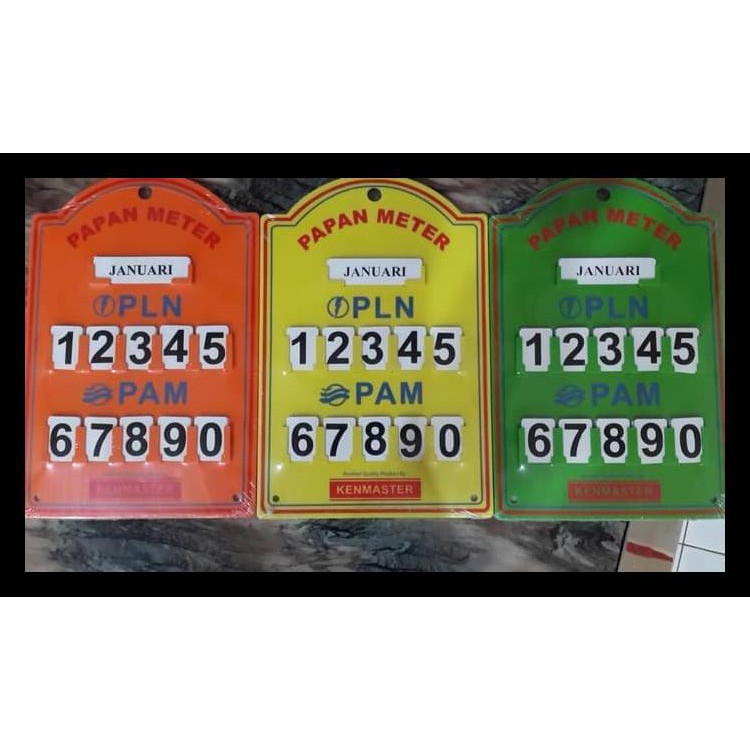Jual Ready Stock !!! Kenmaster Papan Meteran Pln Pam Meter Berkualitas ...