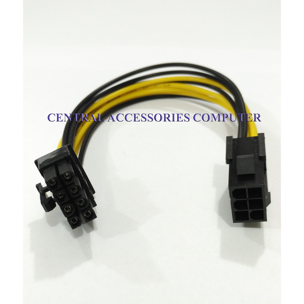 Jual KABEL POWER 6 PIN MALE - 8 PIN FEMALE | Shopee Indonesia