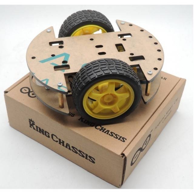 Jual KIT Arduino 2WD Round Smart Car frame body robot chasis KING ...