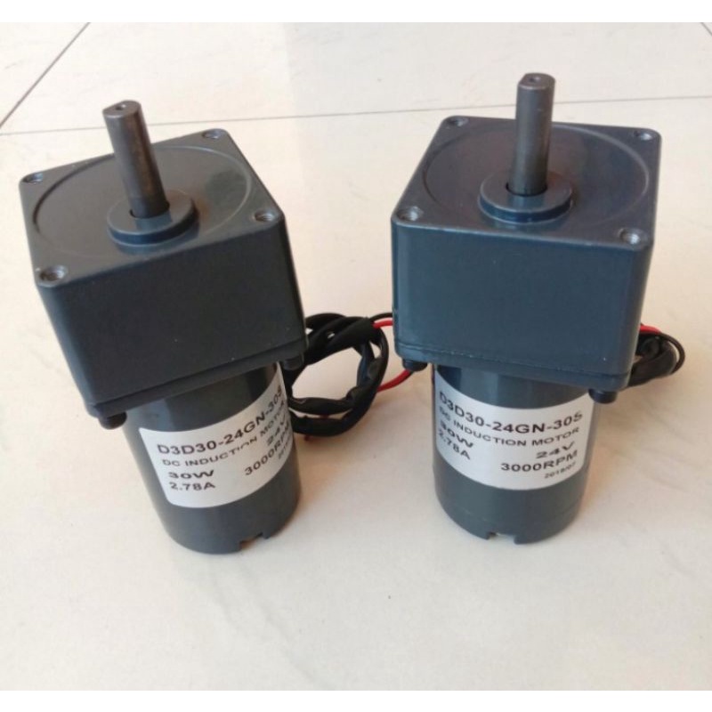Jual Dc Motor Gearbox 24V 150Rpm 30W Dc Induction Motor | Shopee Indonesia