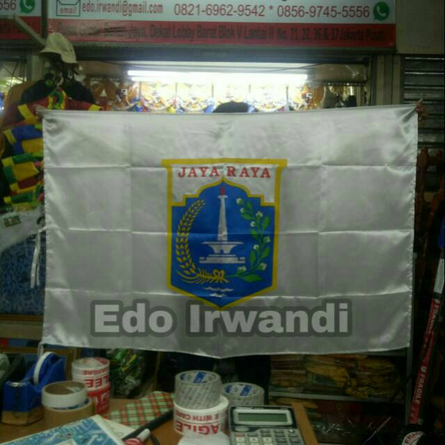 Jual Bendera Logo DKI Jakarta Bendera Jaya Raya Ukuran 90 x 135 cm ...