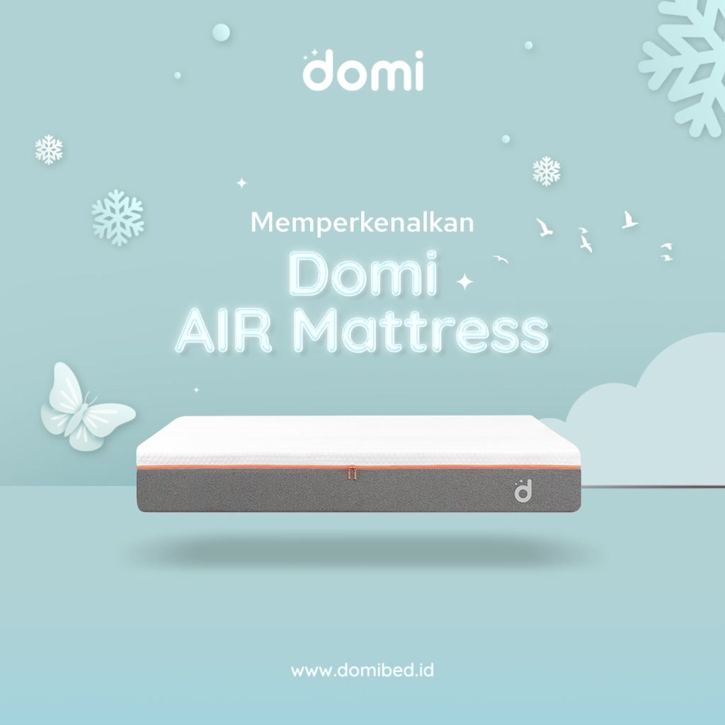 Jual Domi AIR Mattress 24cm / Kasur Pocket Spring Bed / Cooling Blue ...