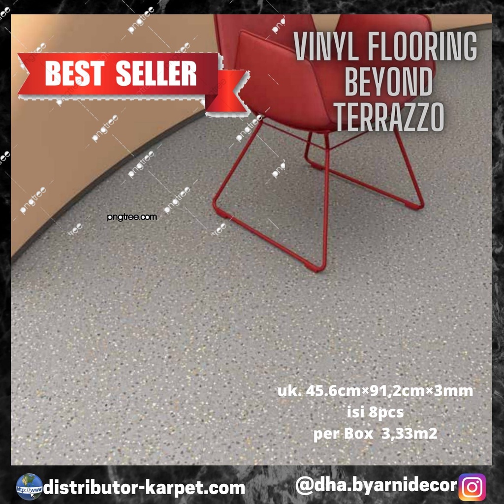 Jual Luxury Vinyl Flooring Beyond Terrazzo-Marmer Tebal 3mm | Shopee ...