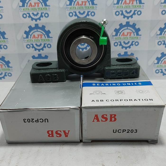 Jual pillow block bearing/ laher duduk ASB UCP 203 lubang as 17mm | Shopee Indonesia