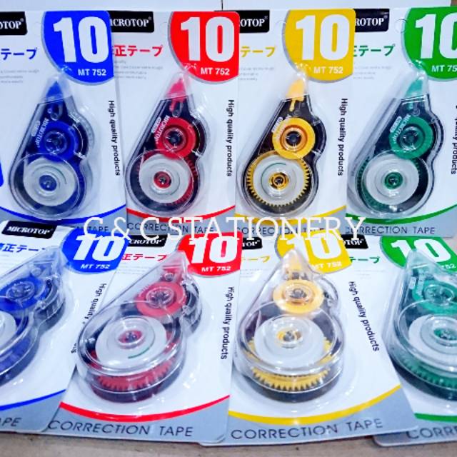 Jual Correction Tape / Tipe X / Tip Ex / Tip-Ex Kertas / Tarik Microtop MT752 | Shopee Indonesia