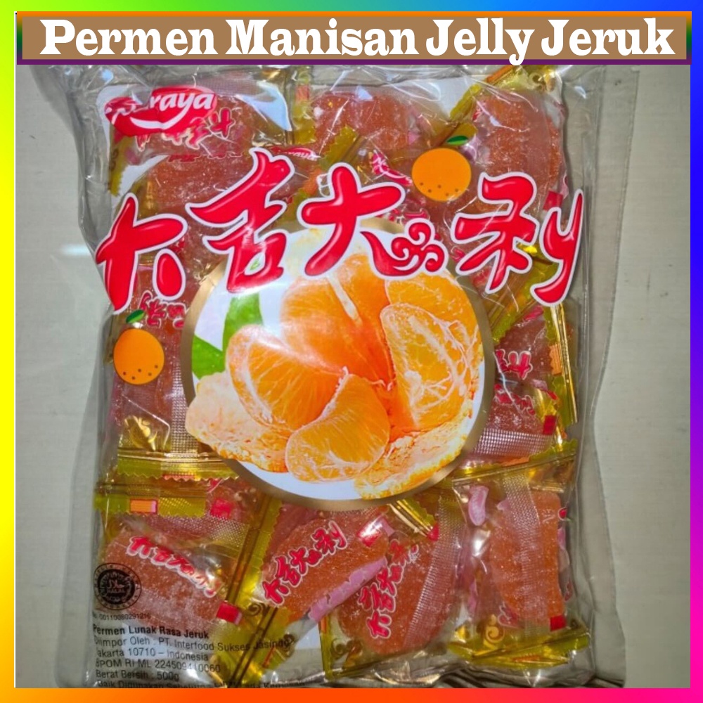 Jual Permen Manisan Jelly Jeruk / Jelly Hongmao Manisan / Permen Jeli ...