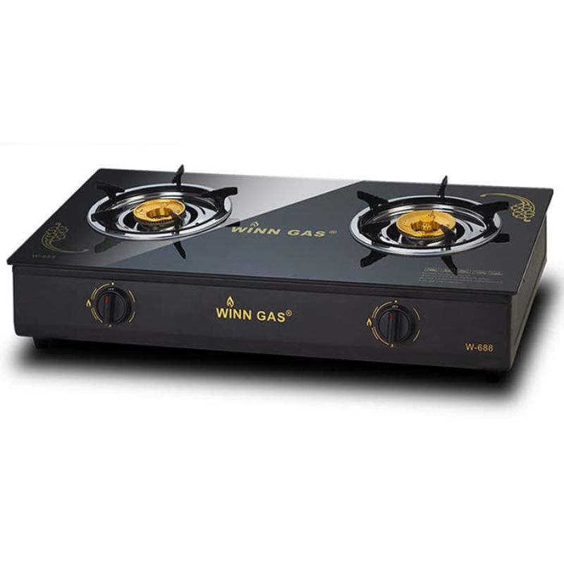 Jual WINN GAS W-688 Kompor Gas Kaca 2 Tungku Template Glass | Shopee ...