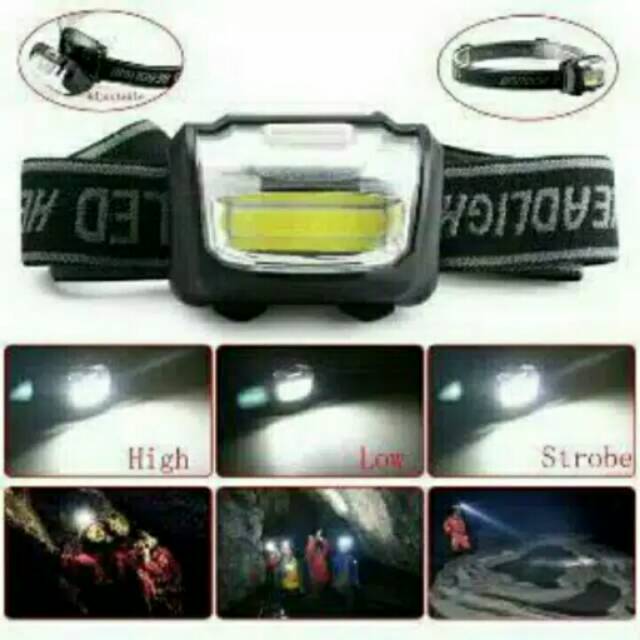 Jual Headlamp Senter Kepala Head Lamp COB 6 LED Plasma Not Naturehike ...