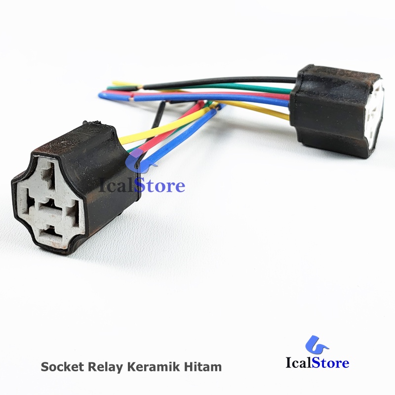 Jual Socket Relay Car Besar 5 Kaki Bahan Keramik dengan Kabel Klakson ...