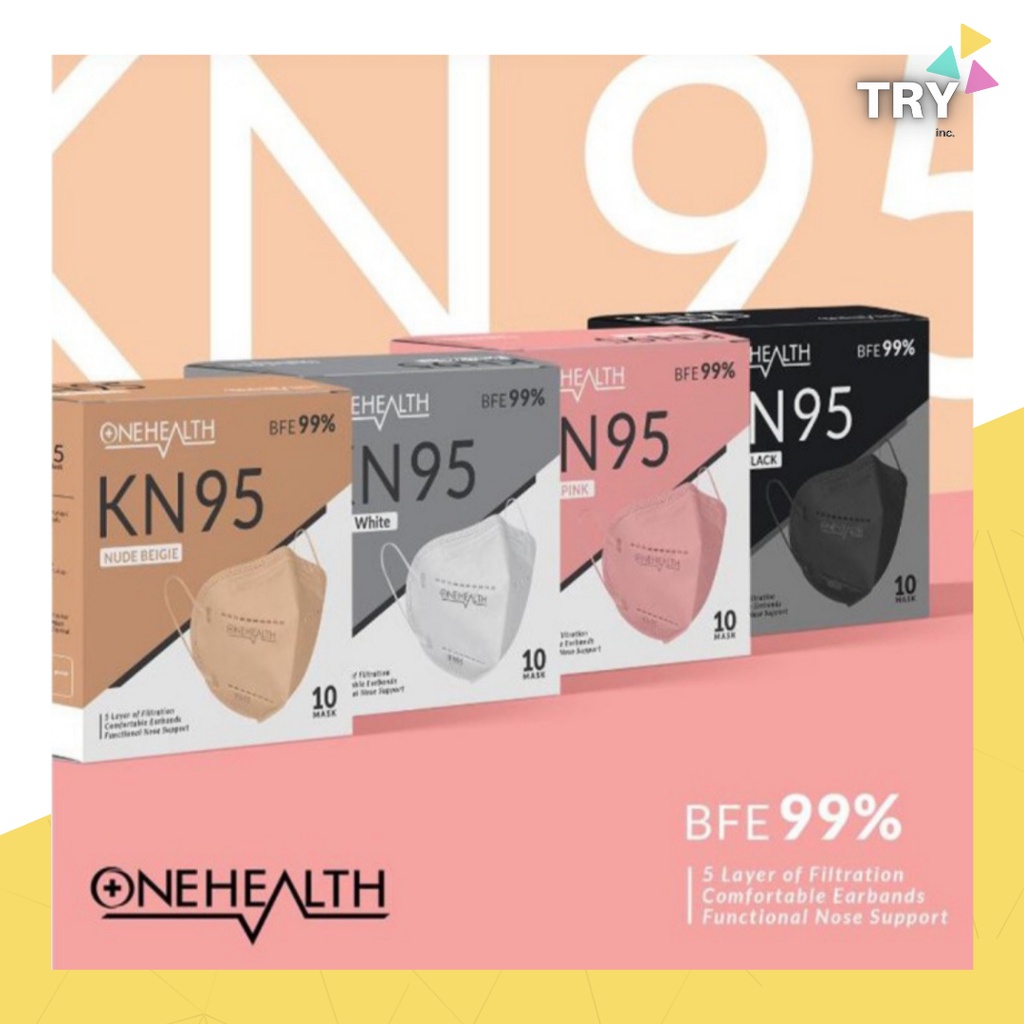 Jual ONEHEALTH KN95 Masker Surgical Mask 5 Ply isi 10 pcs | Shopee ...
