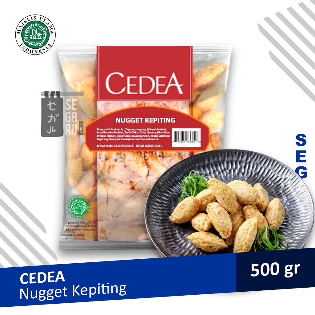 Jual CEDEA Crab Nugget Kepiting | Ikan Olahan Rasa Kepiting 500gr ...