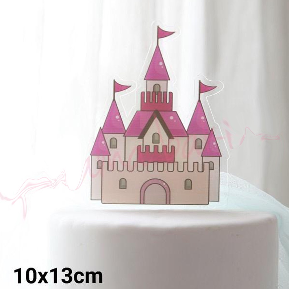 Jual Topper Kue Ulang Tahun Topper Istana Princess akrilik istana ...