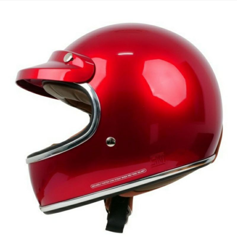 Jual Helm Cargloss Cafe Racer Howard Smith List Chrome - Majestic Red ...