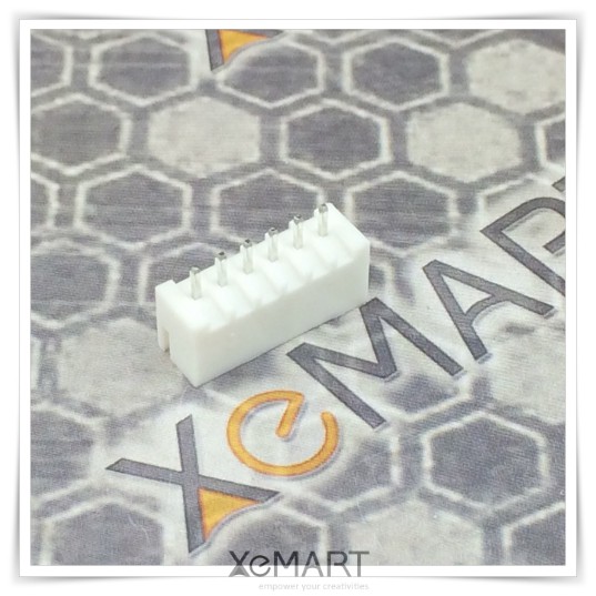 Jual Konektor 6 Pin JST XH Connector 2.54mm 6P Male Through Hole ...