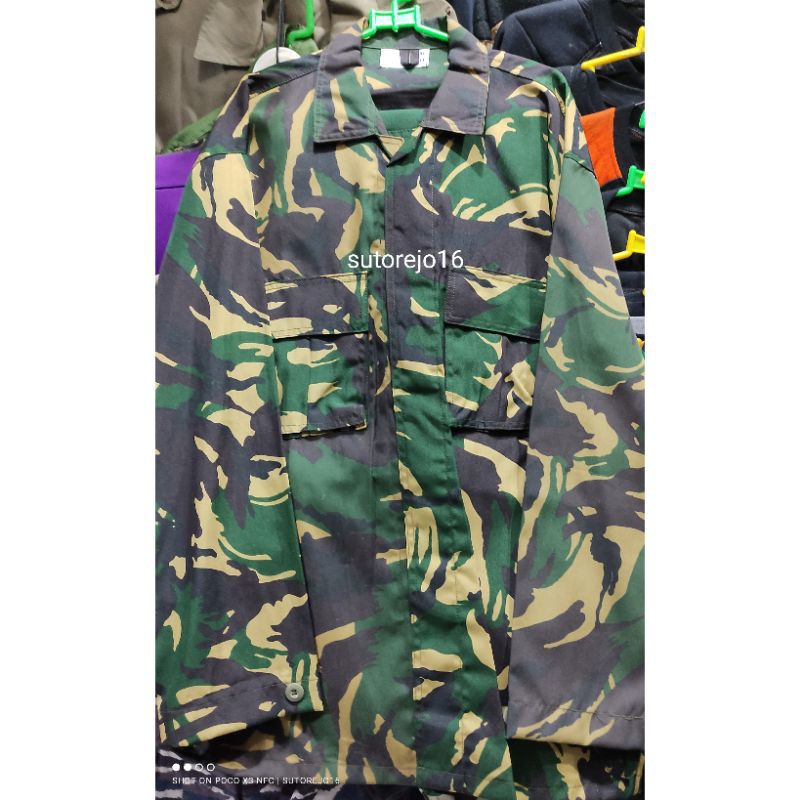 Jual baju seragam pdl tni ad loreng doreng malvinas bahan ponco | Shopee Indonesia