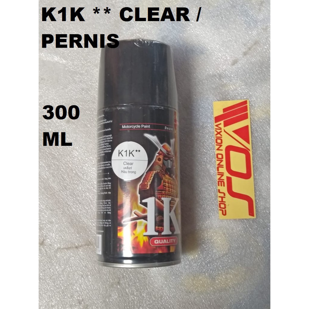 Jual CAT KALENG SEMPROT PYLOK MERK SAMURAI 300ML K1K ** CLEAR / PERNIS ...