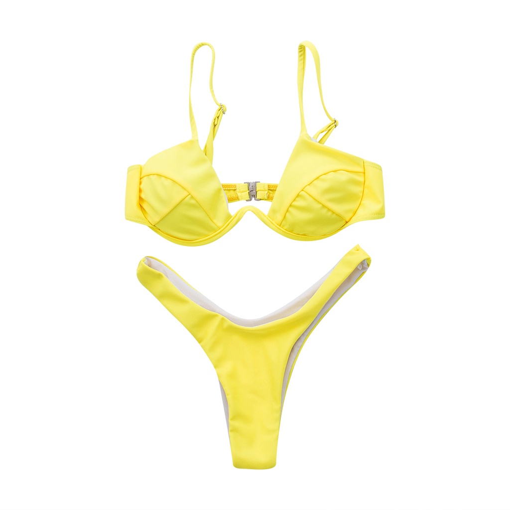 Jual Bathing Suit Women Bikini Set Push Up Padded Bra Biquini Beach