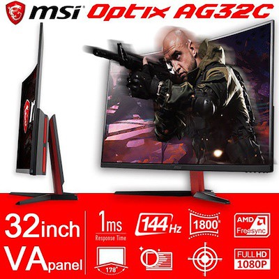 Jual Monitor MSI Optix AG32C 31.5" - Gaming Monitor Curved 1ms 165Hz ...