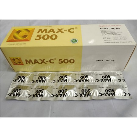 Jual Max C 500 - Ester C 500 Mg - Jual / Lembar | Shopee Indonesia