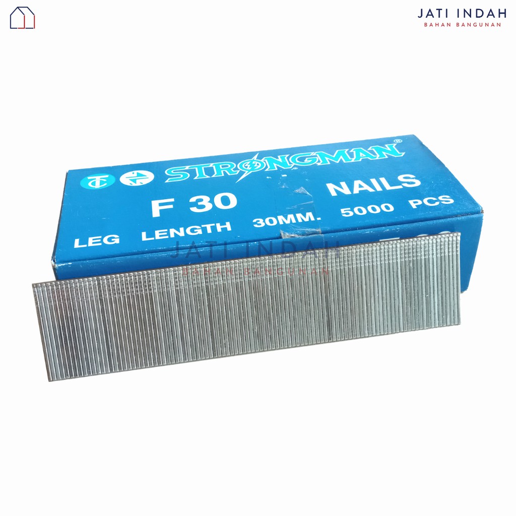 Jual Paku Tembak F20 Strongman Nails 20mm 1dus isi 5000pcs | Shopee ...