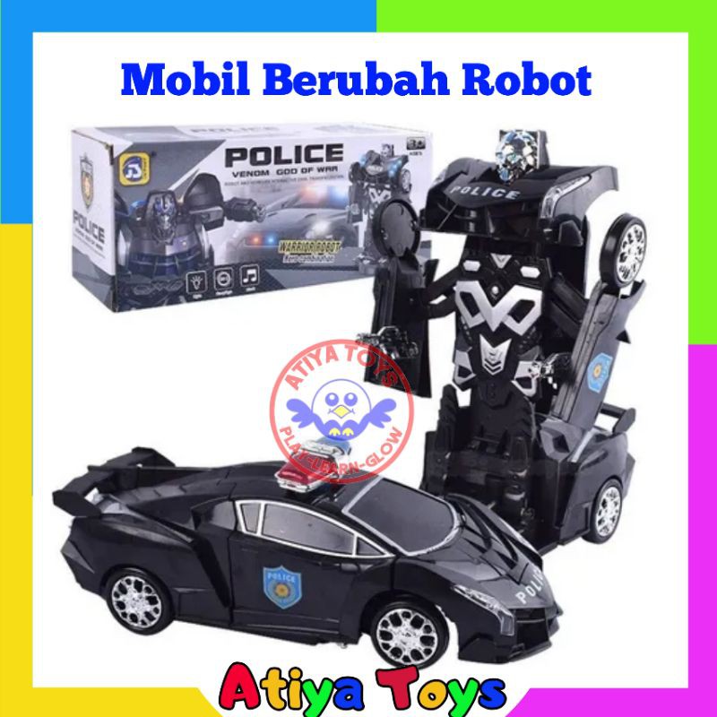 Jual Mainan Permainan Mobil Mobilan berubah Jadi robot Transformers ...