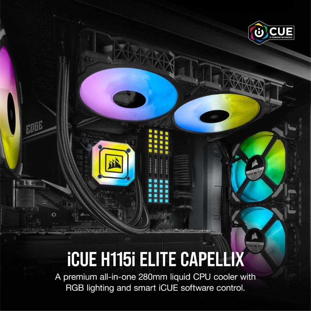 Jual CORSAIR ICUE H115i ELITE CAPELLIX LIQUID AIO CPU COOLER | Shopee ...
